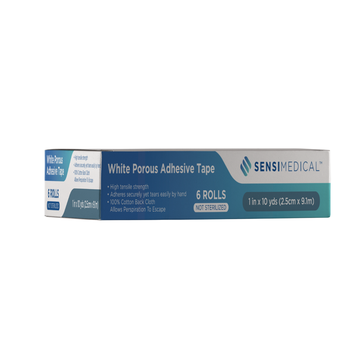White Porous Adhesive Tape — 1 in x 10 yds | Wound Care Products ...